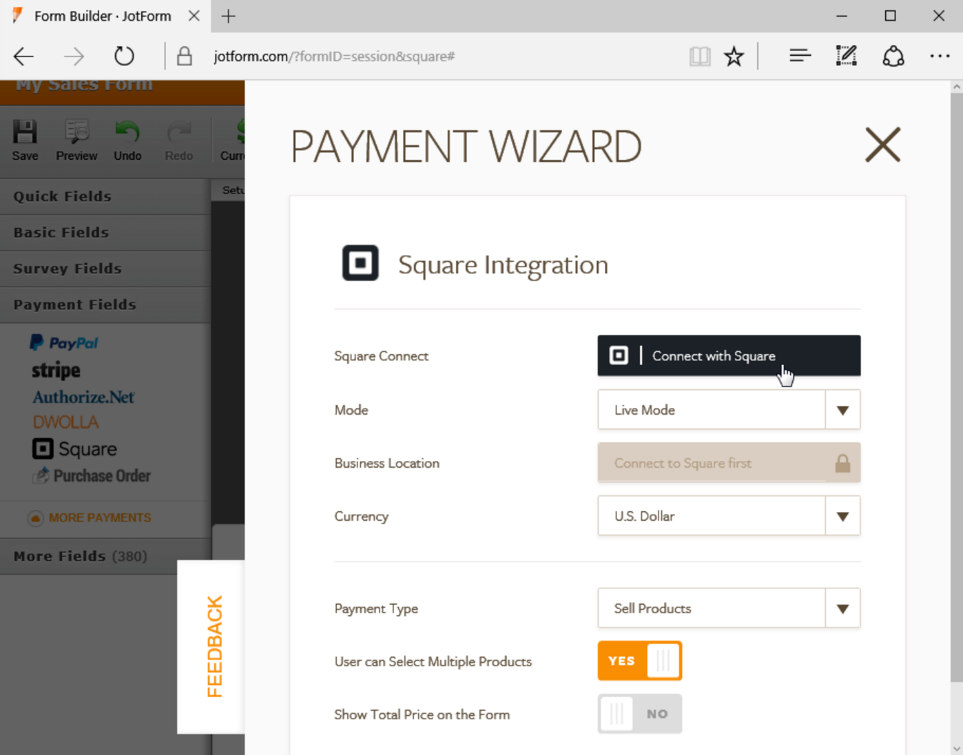 Process Square Payments Online with Jotform | The Jotform Blog